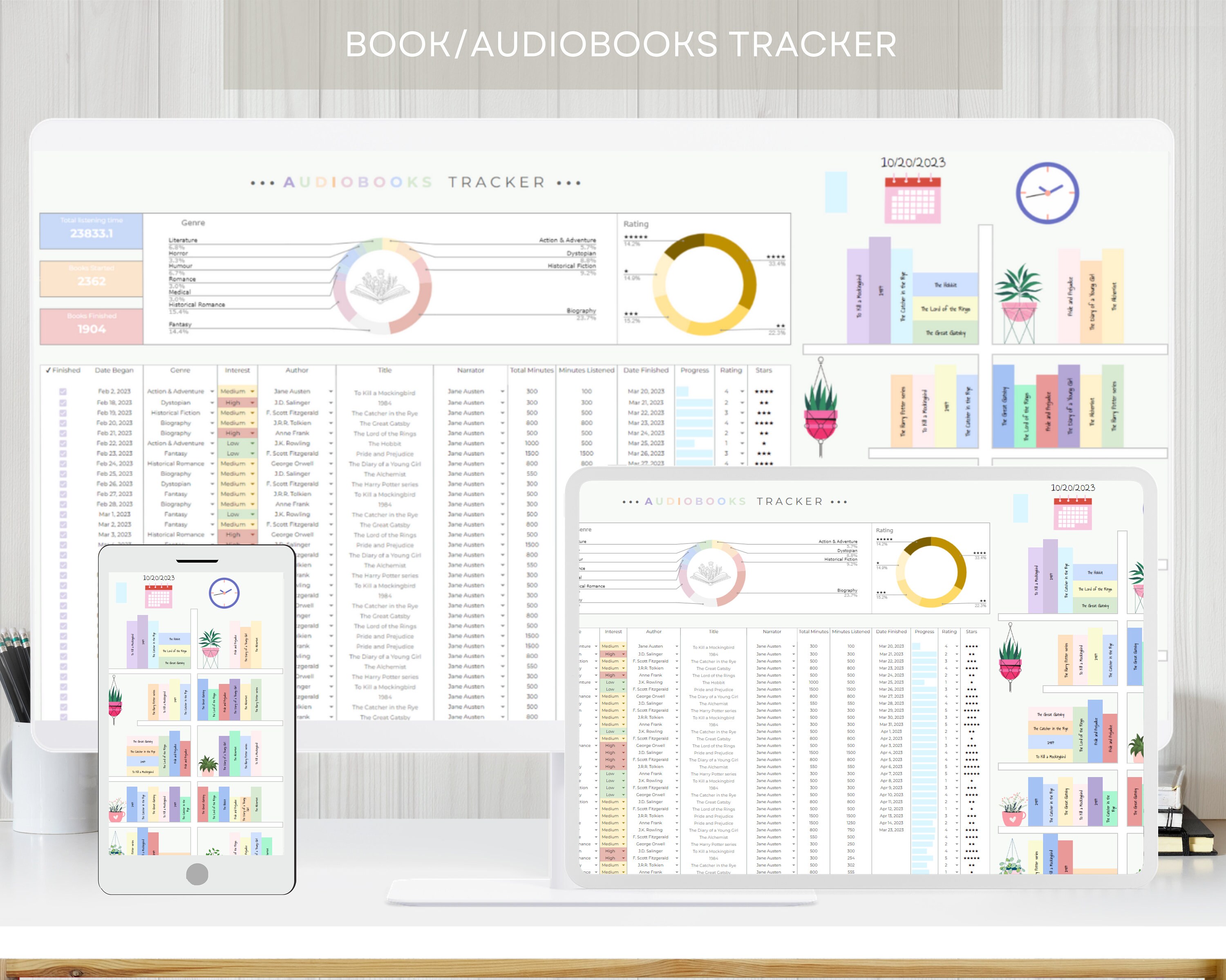 Reading Book Tracker, Book Tracker Template, Track Your Reading ...