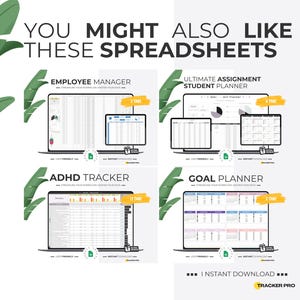 Student Planner, Academic Planner, Course Planner Spreadsheet, Google ...