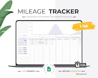 Mileage Expense Tracker, Mileage Log, Mileage Calculator, Mileage ...