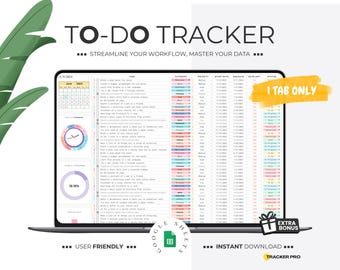 To Do List Template Spreadsheet | Google Sheets Daily Weekly Planner ...