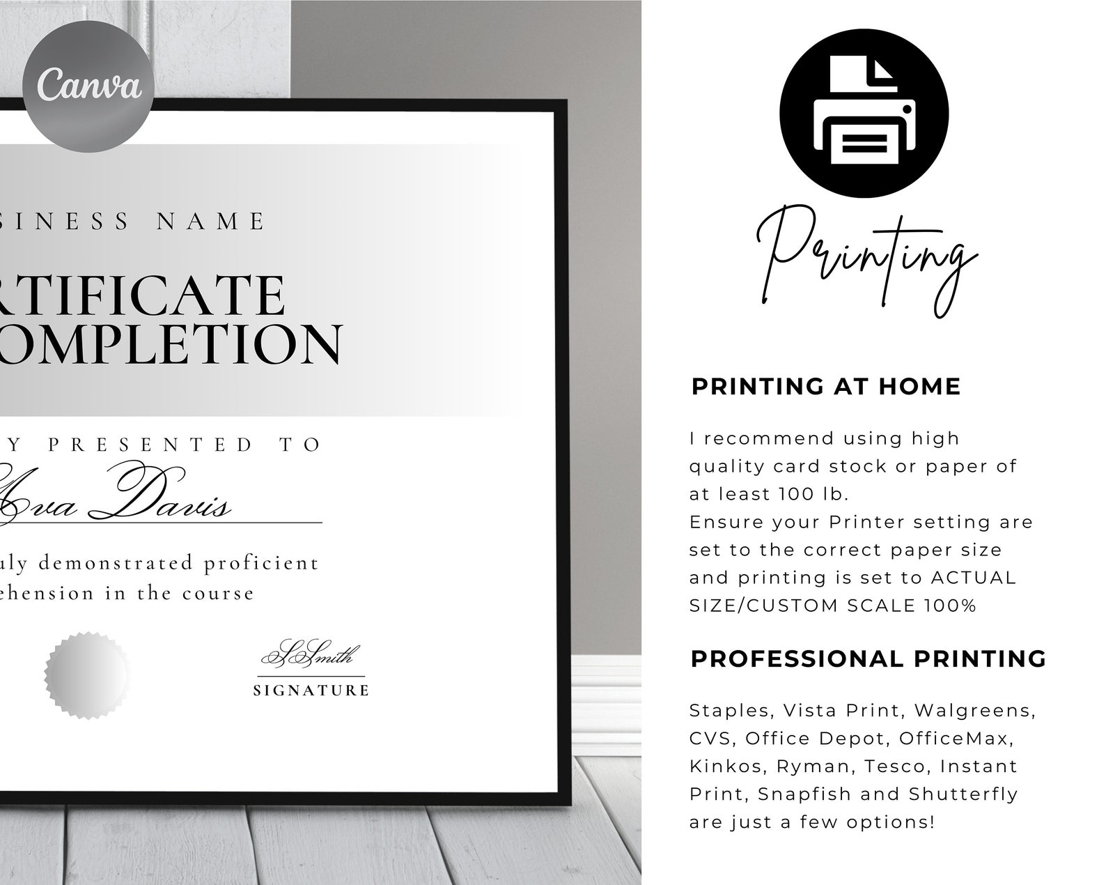 Certificate of Completion Template, DIY Makeup Course Certificate ...