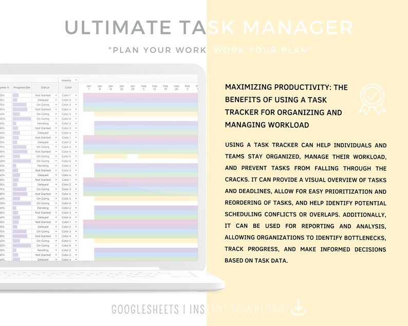 Task Manager Team Task Management Task Priorities Task Track Reoccurring Tasks Google Sheet ...