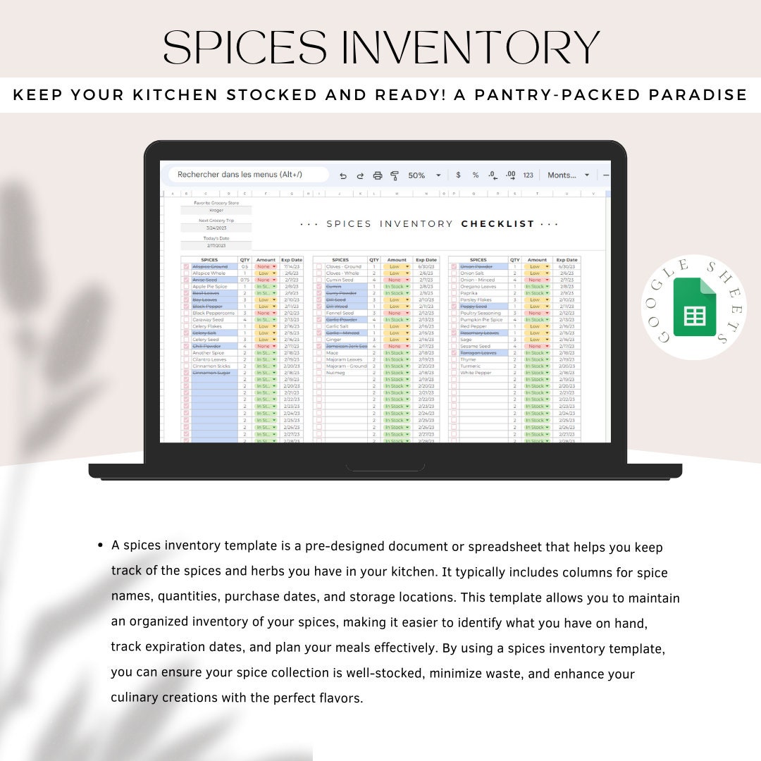 Recipe Cost Calculator, Spreadsheet Template for Excel & Google Sheets ...