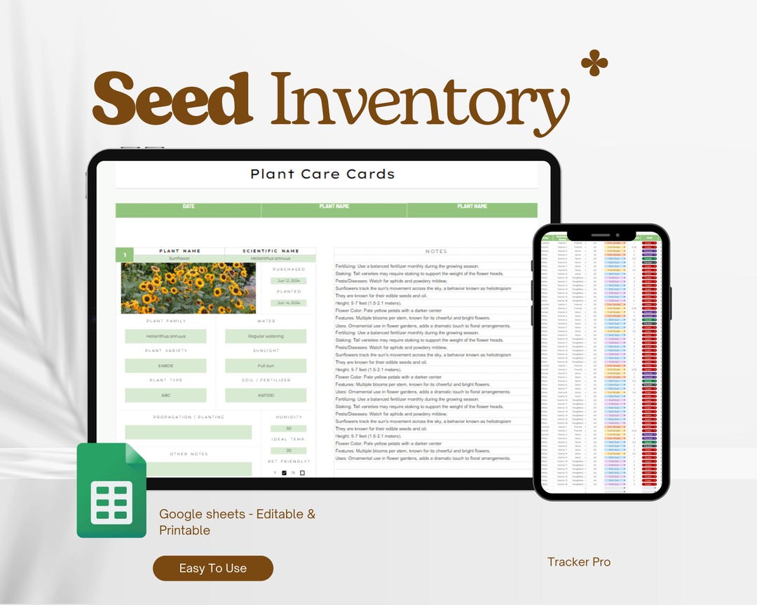 Plant Seeds, Seed Inventory Tracker, Garden Seeds Organization, Seed ...