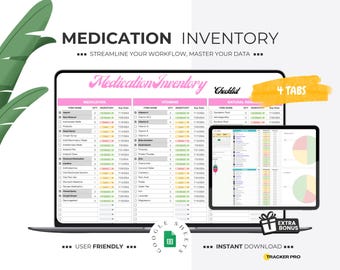Medication Checklist, Medication Tracker, Daily Medication Log ...