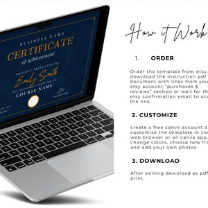 Certificate of Completion Template for Nail Course, INSTANT DOWNLOAD ...