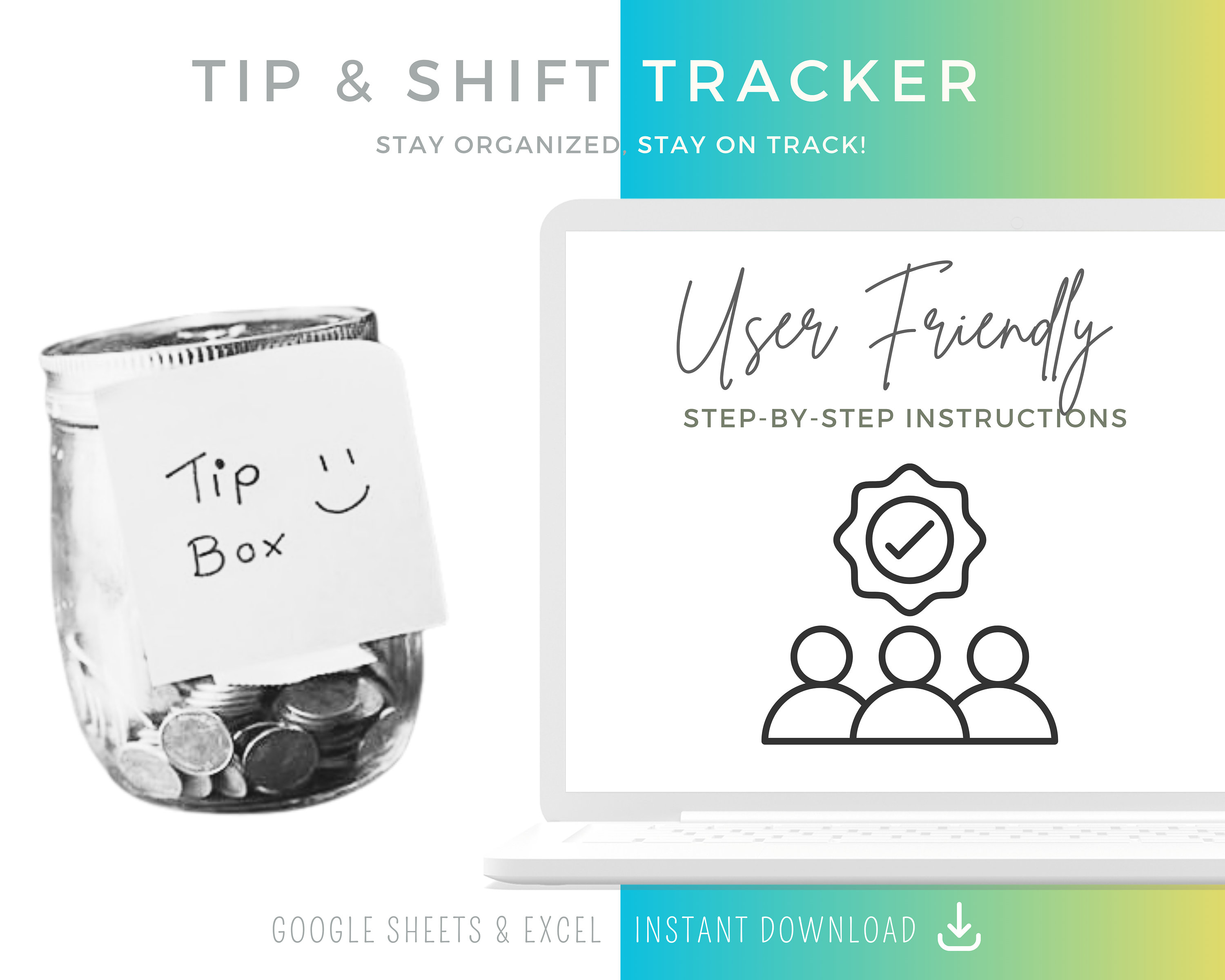 Tip Tracker & Calculator Excel Spreadsheet 2023| Template for Servers ...
