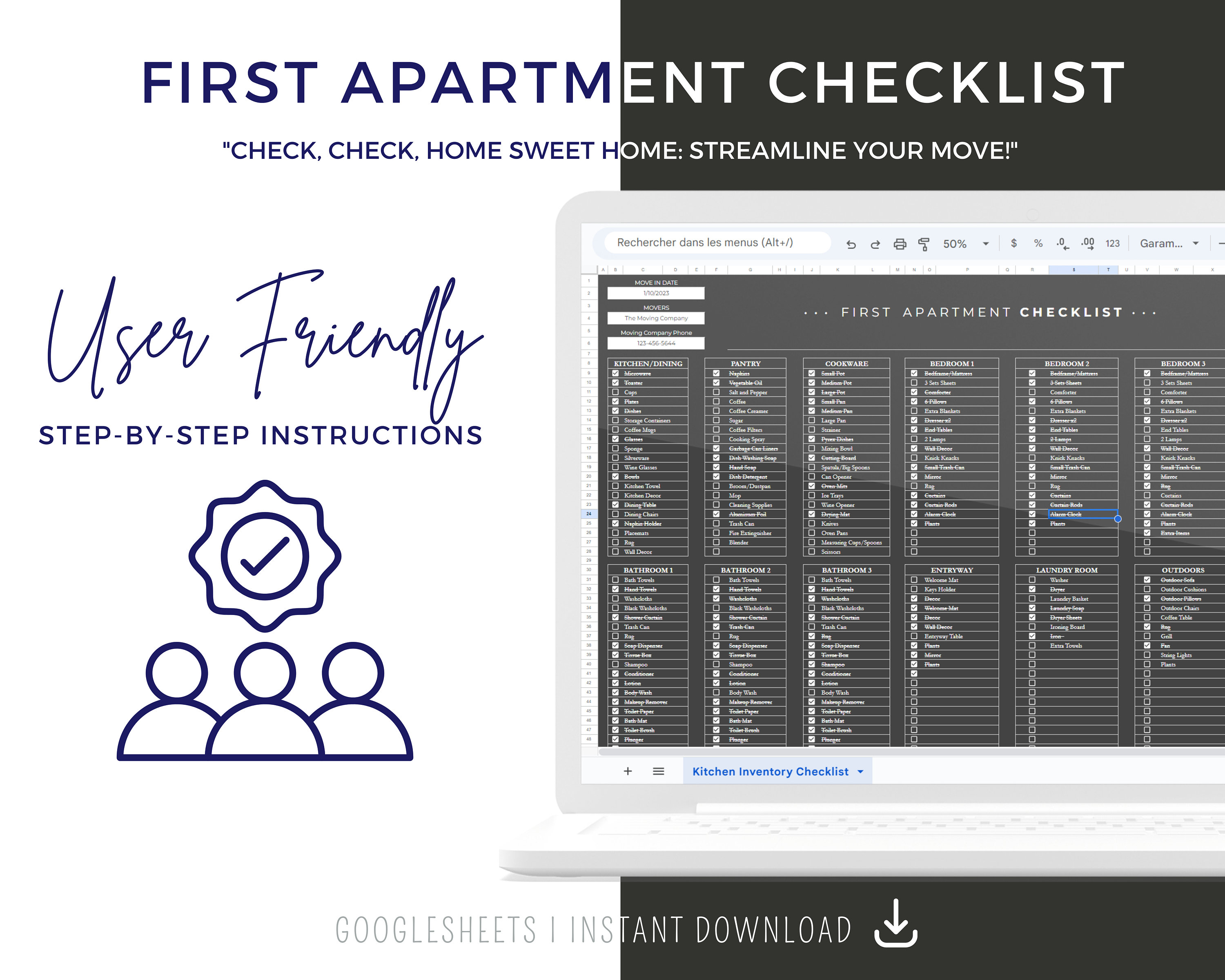 First Apartment Planner Template Excel Spreadsheet, Our First Apartment ...