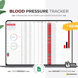 Blood Pressure Tracker Excel Spreadsheet, Blood Pressure Log Google ...