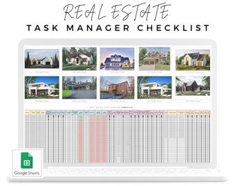 Real Estate Excel, Real Estate Templates, Realtor Template, Task ...