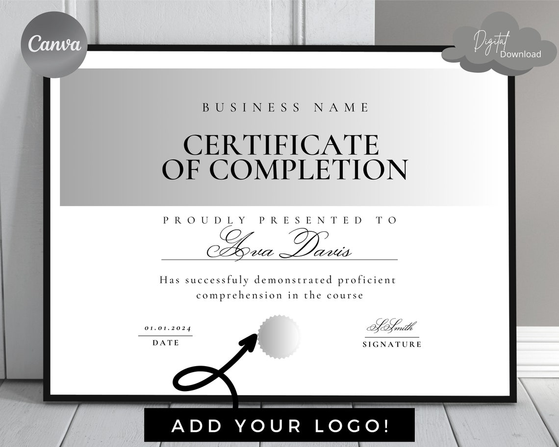 Certificate of Completion Template, DIY Makeup Course Certificate ...