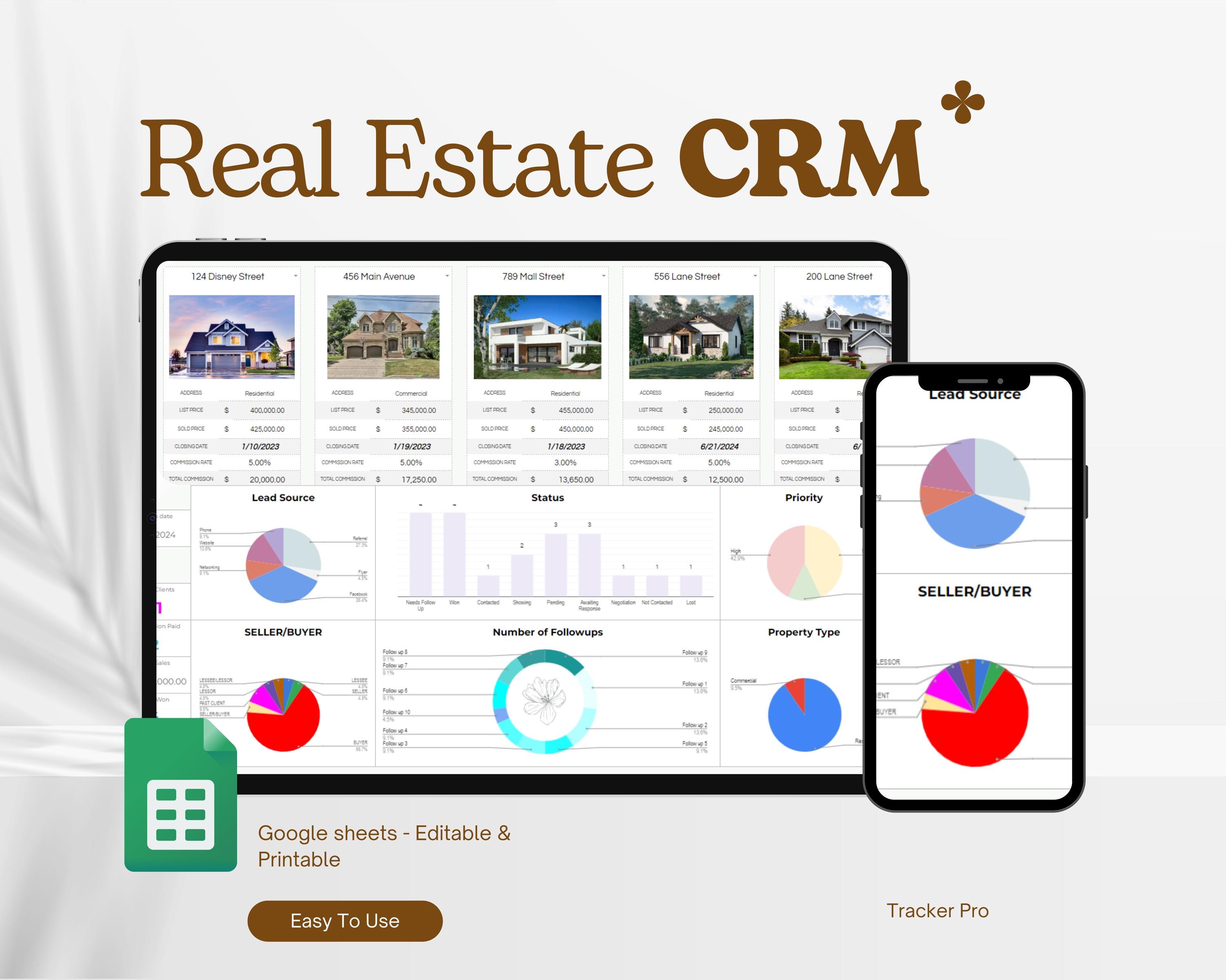 Real Estates Sale Tracker, Real Estate Sale Tracker, Realtor Sales ...