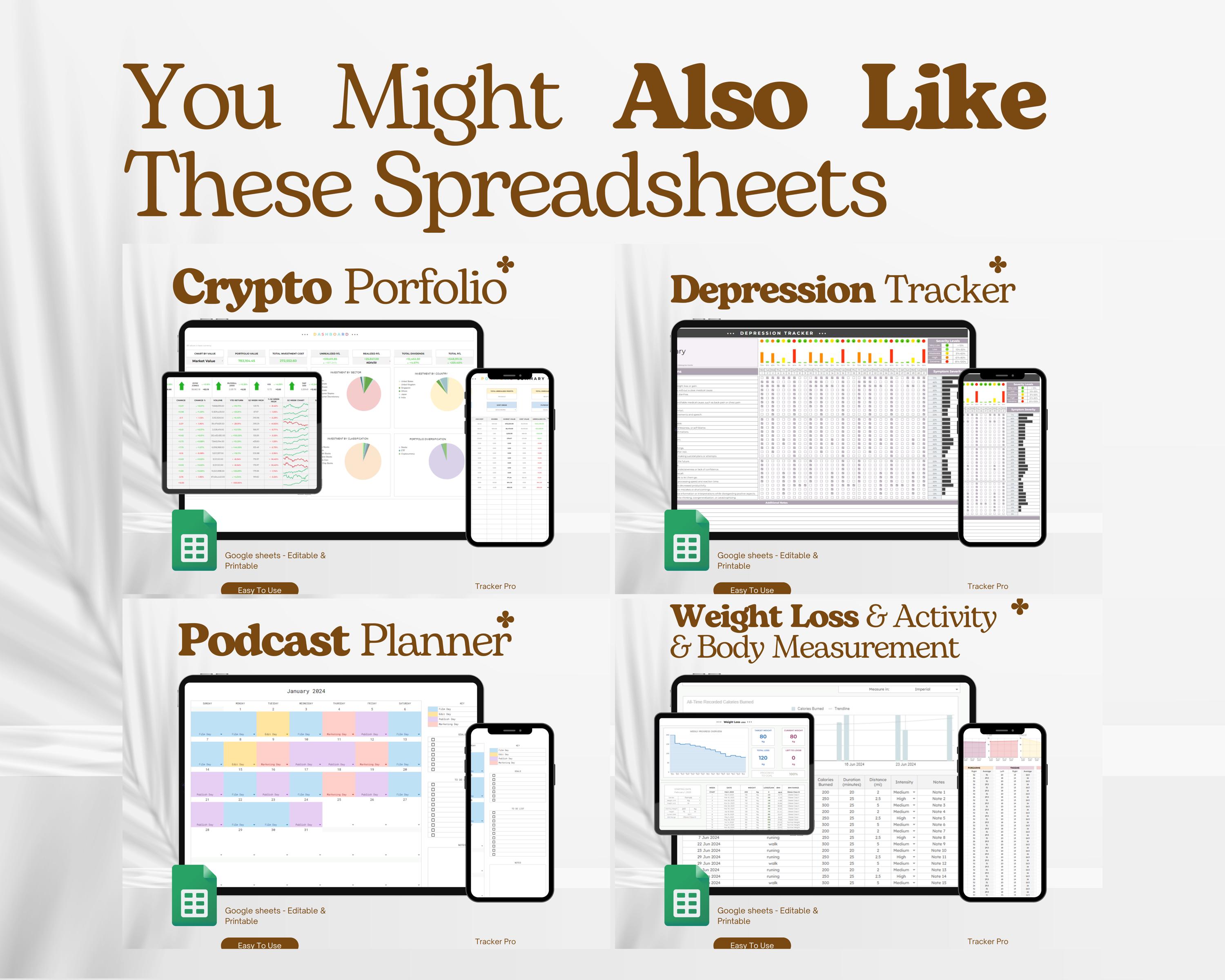 Credit Card Expense Tracker for Google Sheets & Excel, Credit ...