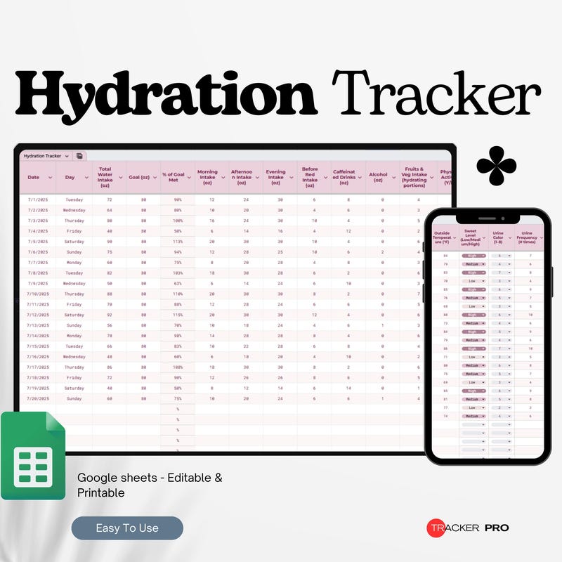 Sample Habit Tracker - Etsy