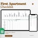 First Apartment Checklist Template Excel Spreadsheet, Our First ...