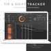 Tip Tracker Excel Spreadsheet, Tips Tracker, Tip Shift Tracker, Server ...