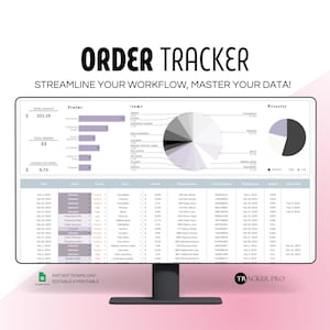 Shipment Tracking Order Tracker Google Sheets Template Small Business ...
