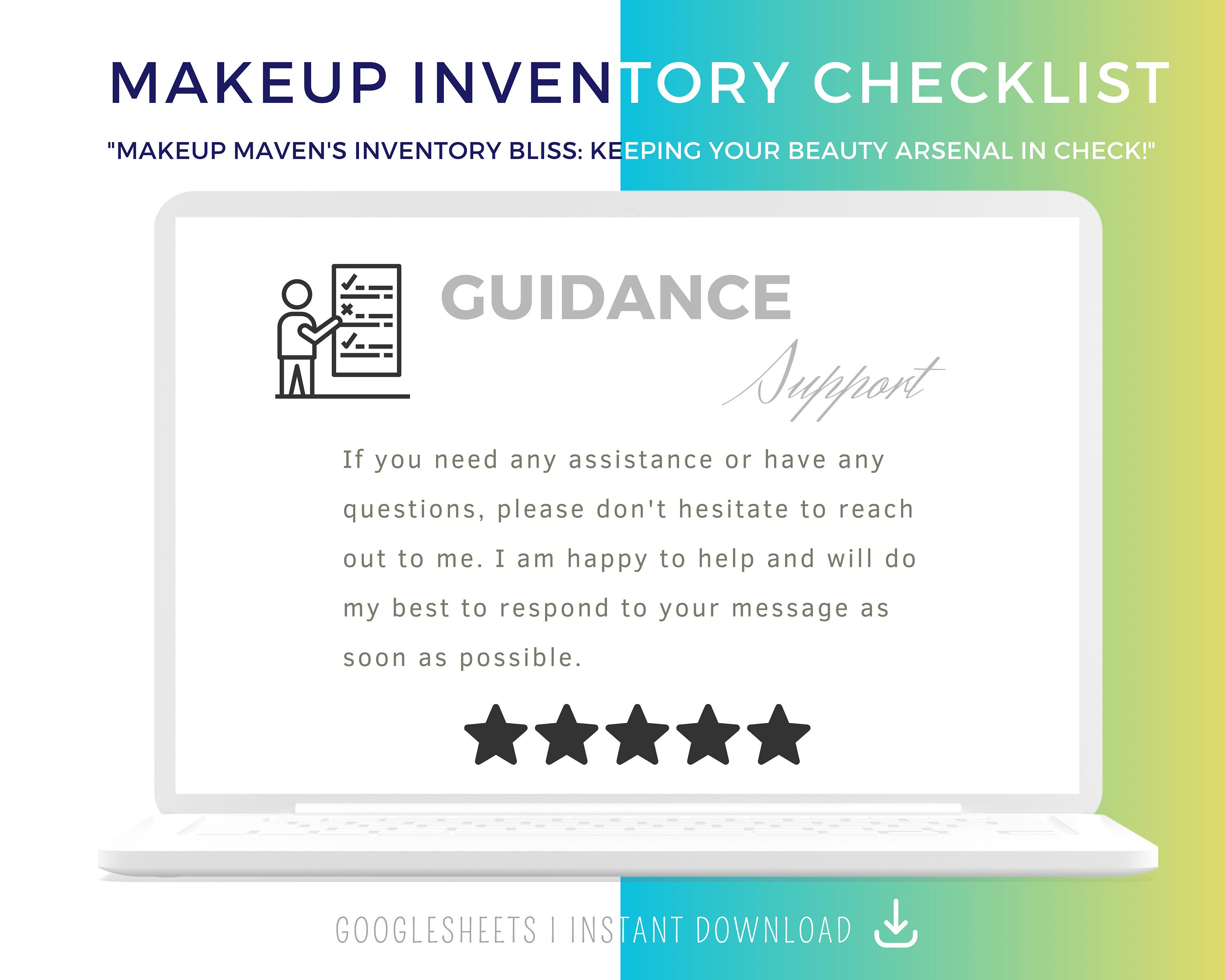 Inventory Sheet Organization Sheet Excel Spreadsheet, Makeup Inventory ...