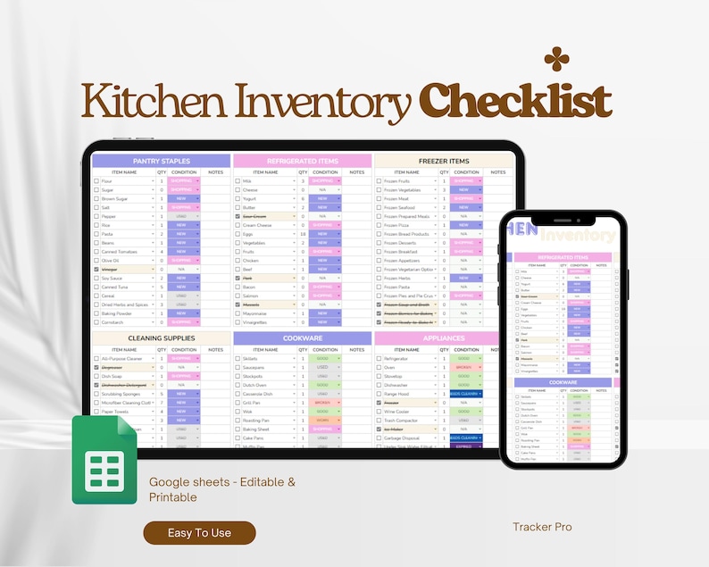 Kitchen Essentials Checklist for a New Home Including Cookware ...