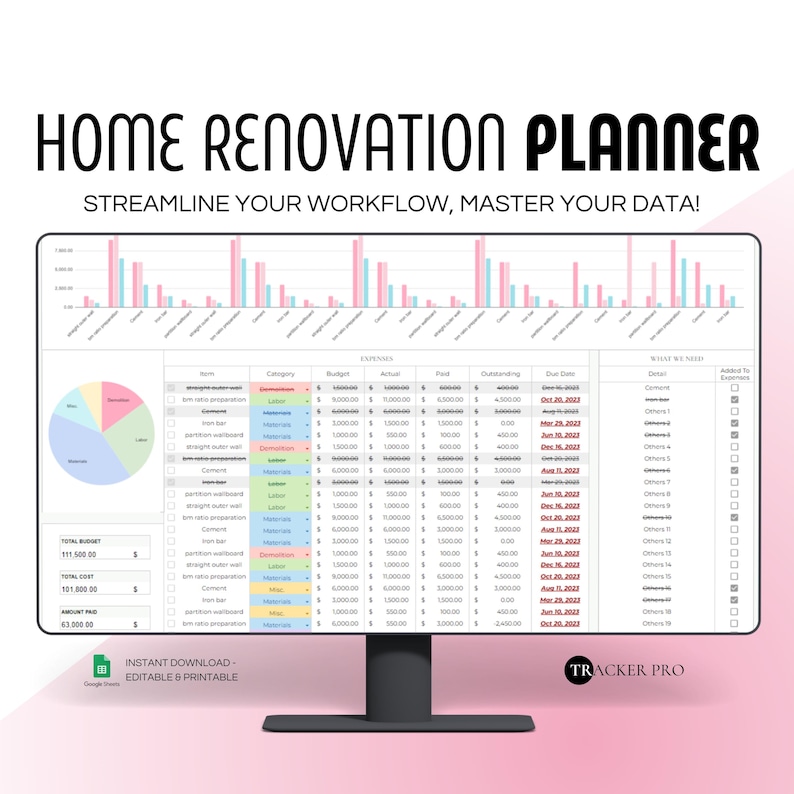 Home Remodel Planner, Remodeling Budget, Home Project Interior Design ...