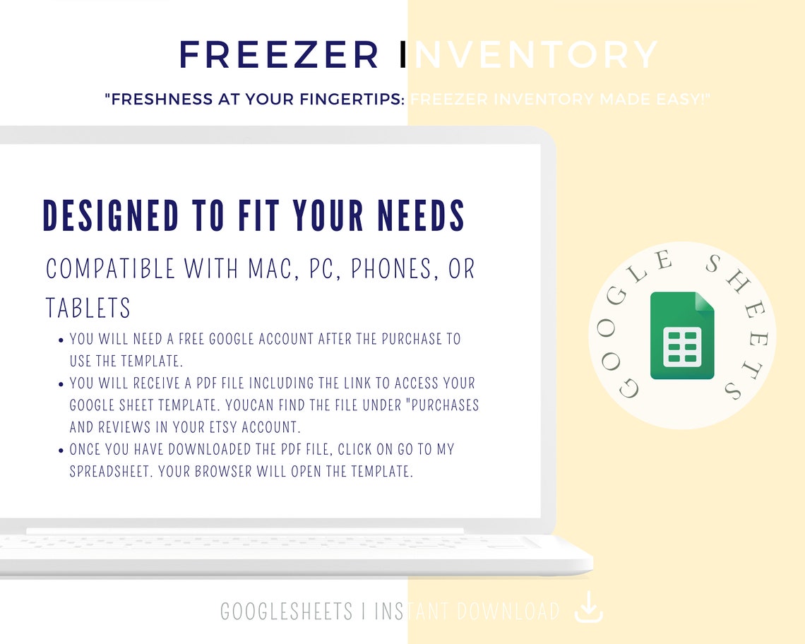 Freezer Inventory Template, Freezer Checklist, Freezer List, Food ...