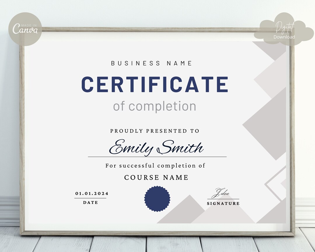 Certificate of Completion Template, Printable Lash Artist Certificate ...
