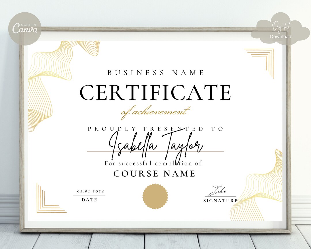 Editable Certificate of Completion, Lash Certificate of Completion ...