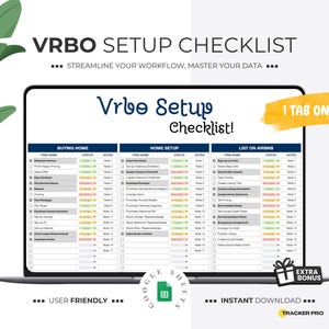 Set up Checklist for Short Term Rental Check List Editable, Guide for ...