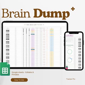 Brain Dump, to Do List, Adhd Brain Dump, Adhd Planner, Adhd to Do List ...