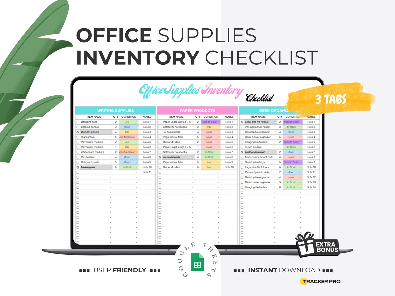 Office Supplies Checklist, Business Office Supplies Checklist Template ...