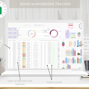 Reading Tracker Spreadsheet Google Sheets Digital Library Book Tracker ...