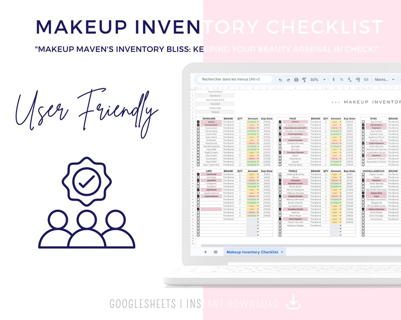 Makeup Inventory Management, Makeup Artist, Makeup Planner, Makeup ...