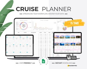 Digital Cruise Planner Spreadsheet, Cruise Packing List, Cruise ...