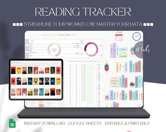 Book Tracker | Reading Tracker | Organize Your Digital Bookcase | Excel ...