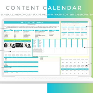 Social Media Content Calendar Google Sheets Template, Social Media ...