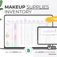 Haircare Collection Tracker: Google Sheets Inventory Template (digital ...