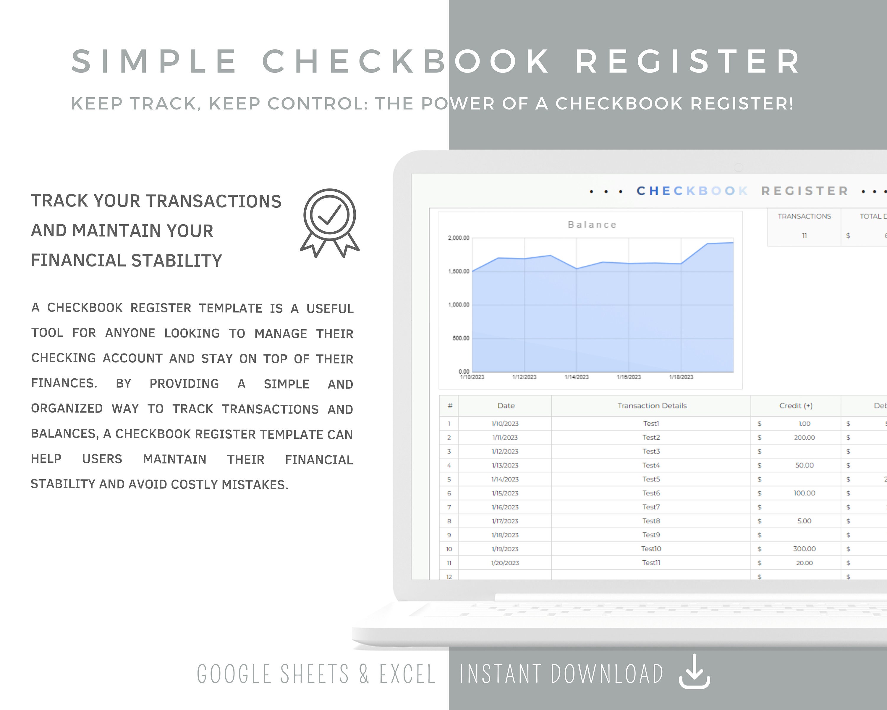 Checkbook Register Google Sheets, Checkbook Register Excel Spreadsheet ...