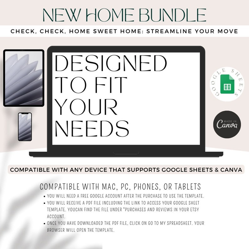 New Home Planner Template, New Apartment Essentials Checklist Excel ...