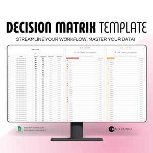 Decision Matrix Template Google Sheets Template, Priority Task ...