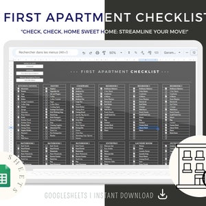 First Apartment Planner Template Excel Spreadsheet, Our First Apartment ...