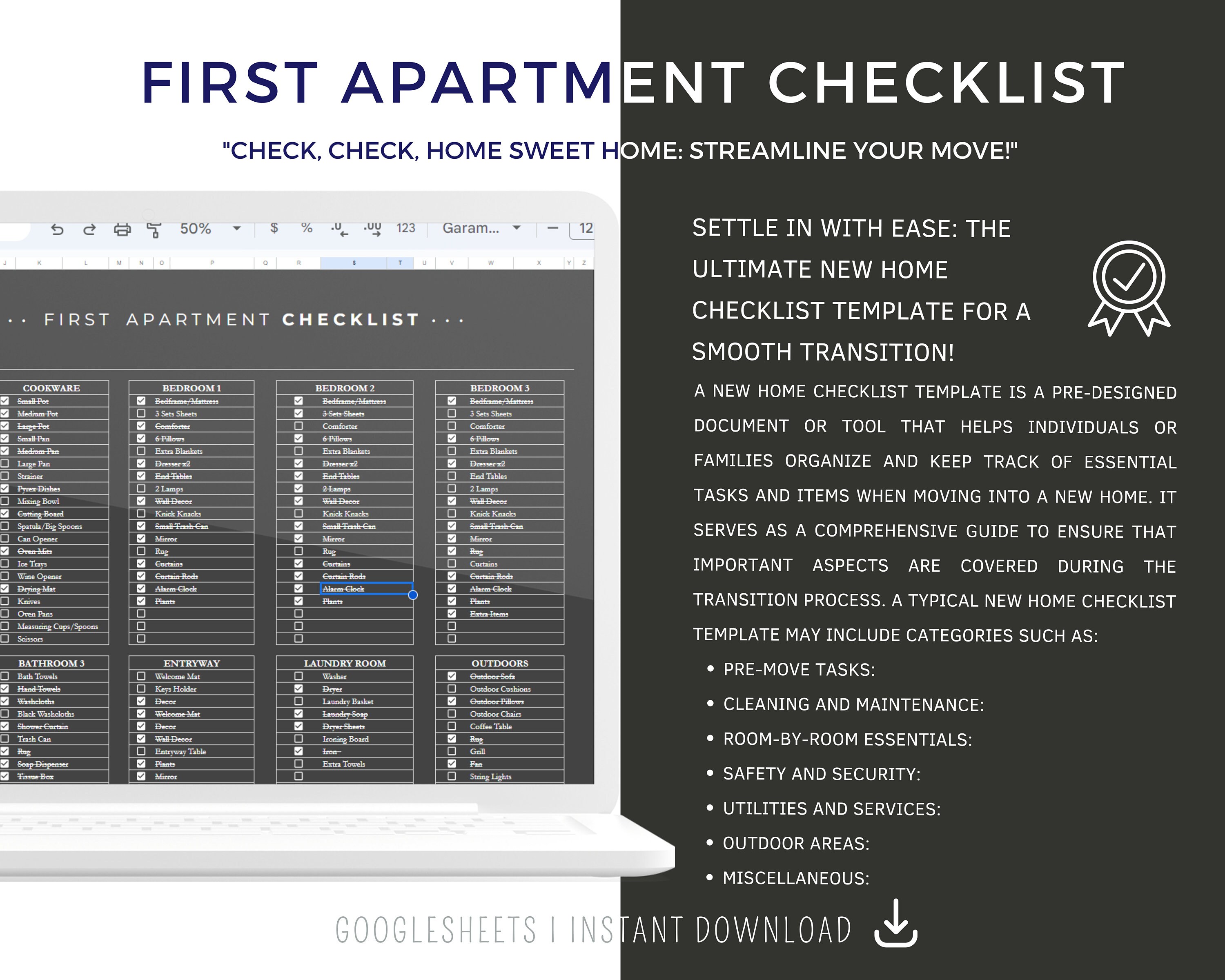 First Apartment Planner Template Excel Spreadsheet, Our First Apartment ...