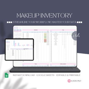 Ultimate Makeup Collection for Google Sheets | Shop Highly Organized ...
