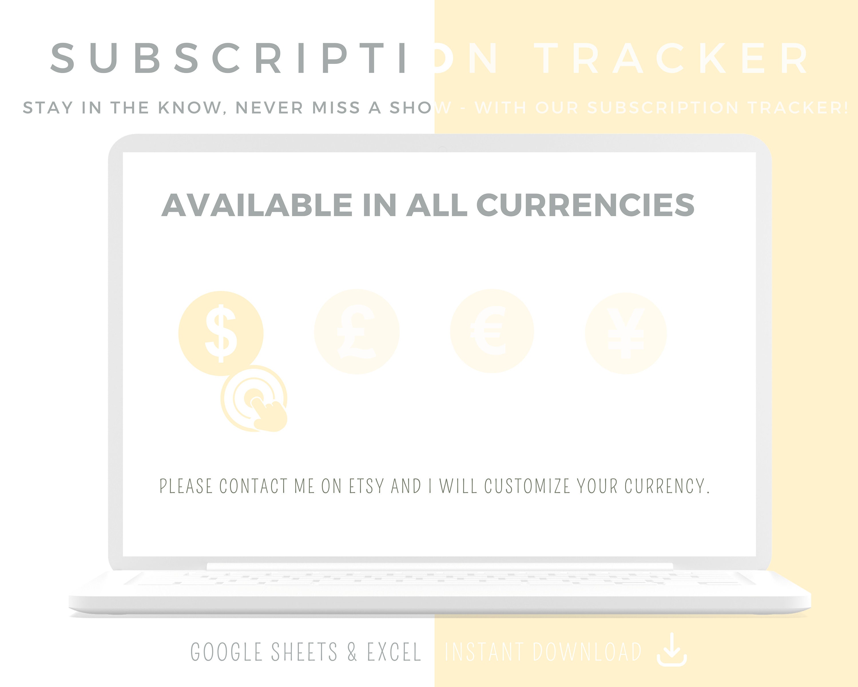 Monthly Subscription Tracker Google Sheets, Monthly Subscription ...