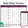 Baby Sleep Tracker Printable Sheet for Monitoring Sleep Patterns, Naps ...
