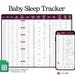 Baby Sleep Tracker Printable Sheet for Monitoring Sleep Patterns, Naps ...
