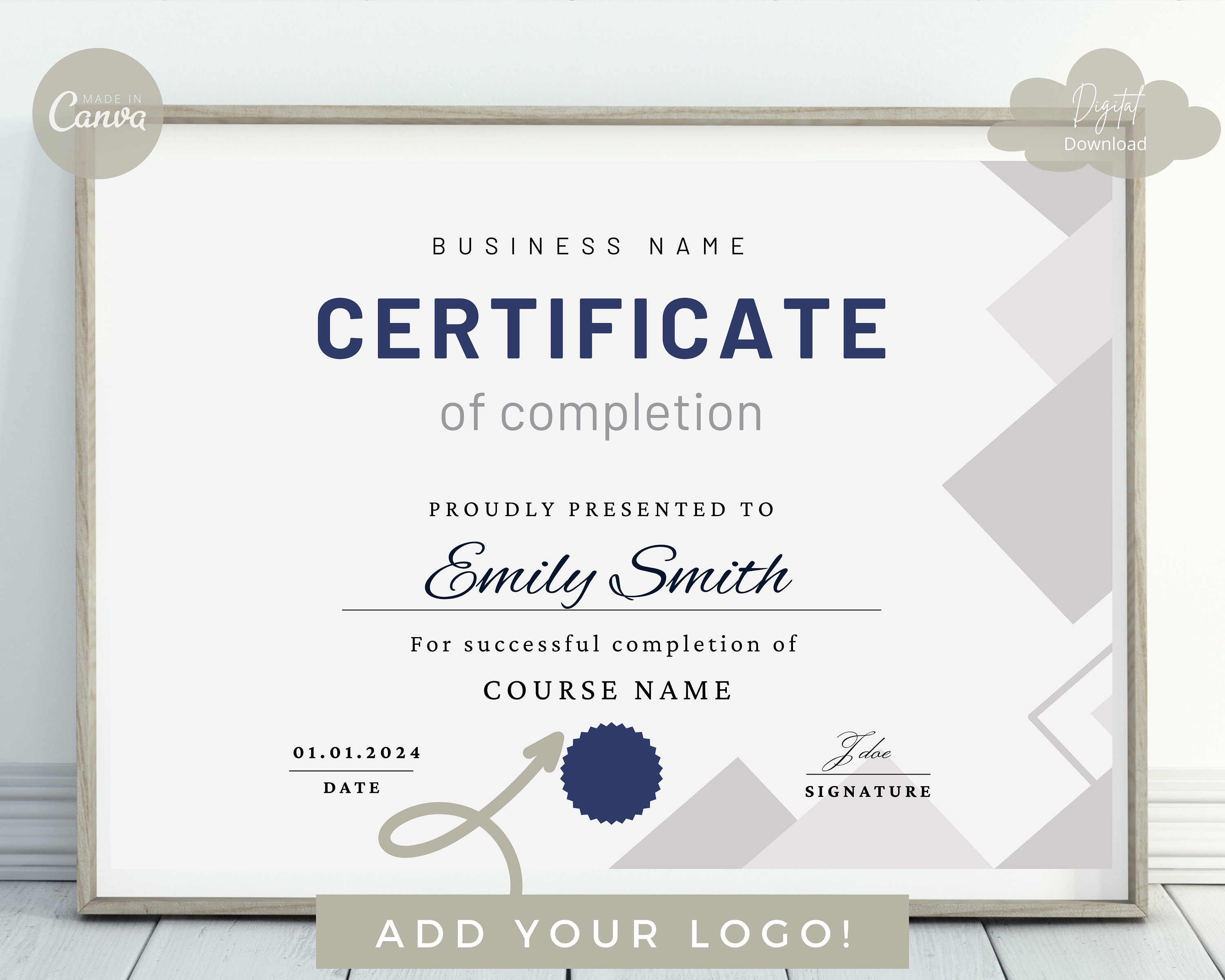 Certificate of Completion Template Printable Lash Artist - Etsy