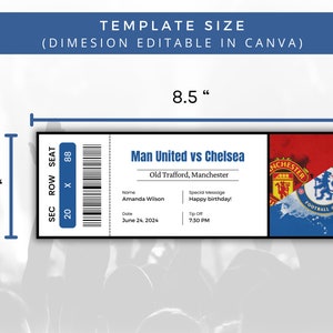 Editable Sports Ticket Template, DIY Sporting Ticket, Custom Sports ...