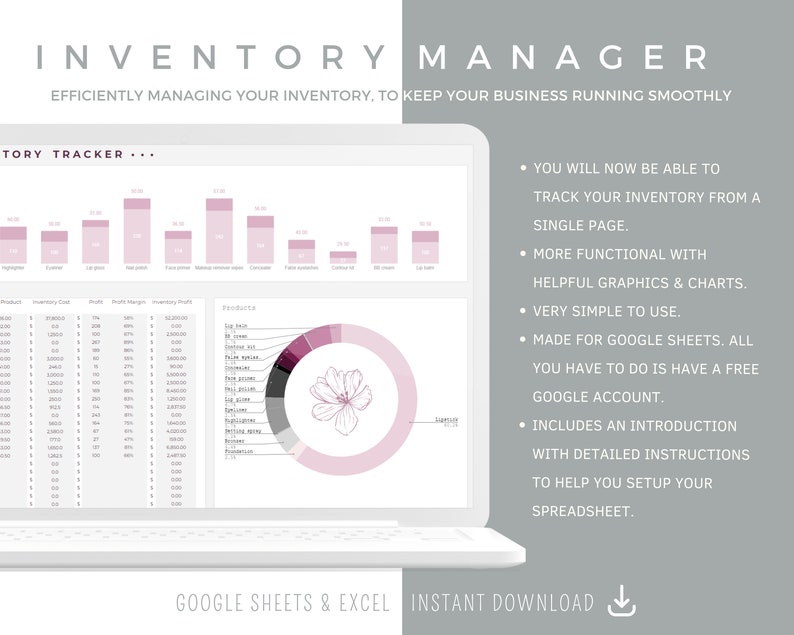 Inventory Tracker Inventory List Inventory Sheet Inventory Log ...