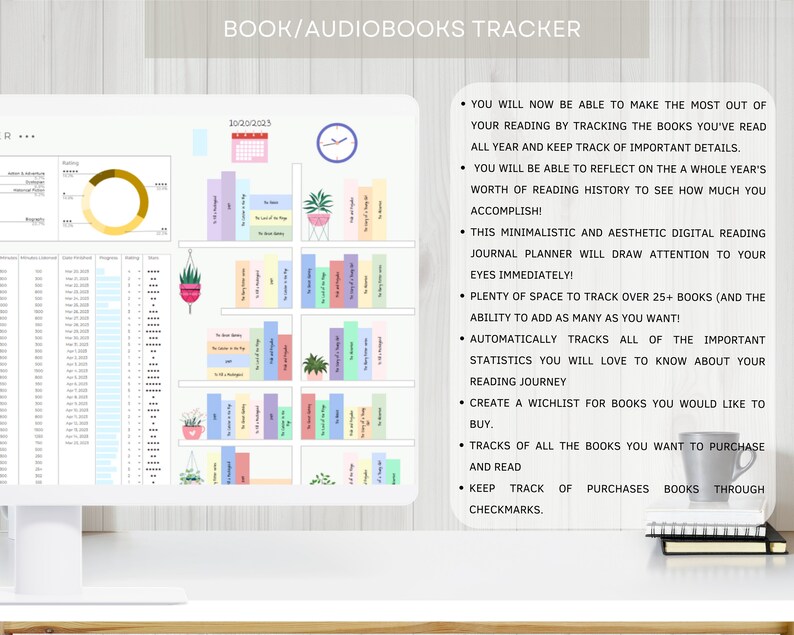 Reading Tracker, Ultimate Book Tracker Template, Track Your Reading ...