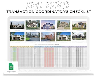 Realtor Transaction Checklist, Real Estate Excel Spreadsheets ...
